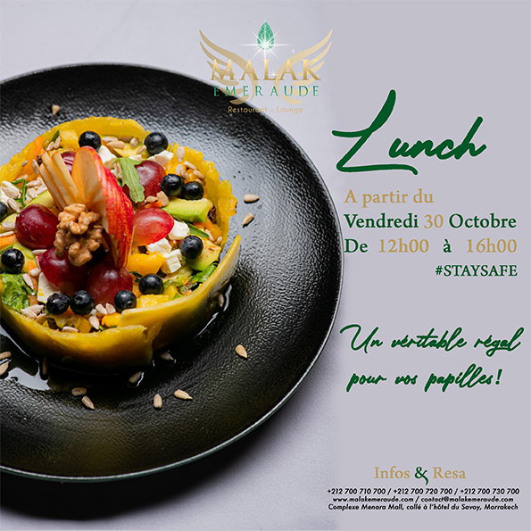 Restaurant luxe marrakech | Malak Emeraude